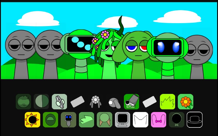 Sprunki Green Gang - Play Sprunki Green Gang On Incredibox Sprunki MOD